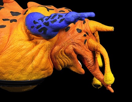 A blue and orange gorg creature from Star Wars: ThePhantom Menace. This ...