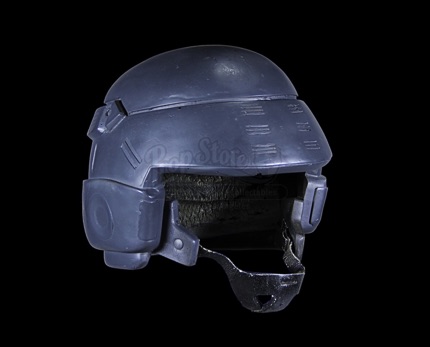 A Mobile Infantry combat helmet and Fleet uniform insignia from ...