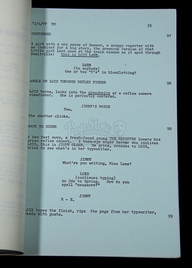 SUPERMAN (1978) & SUPERMAN II (1980) - Shooting Scripts - Current price ...