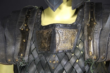 Well used, the armour shows signs of corrosion on the metal andgeneral ...