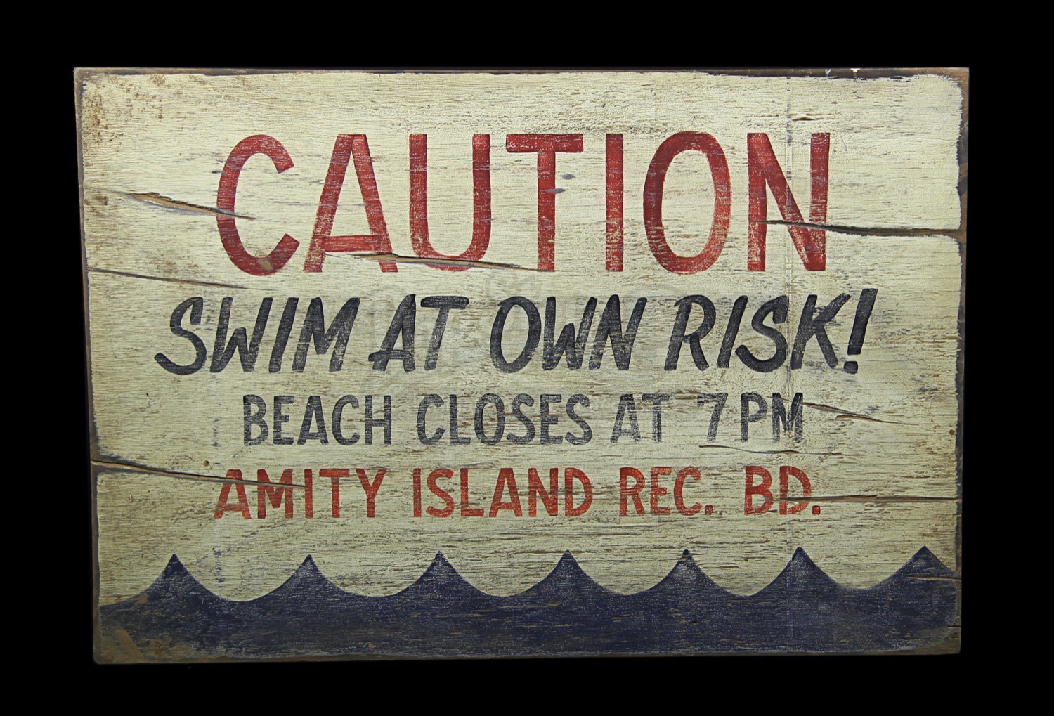 UNIVERSAL STUDIOS - "Jaws: The Ride" Sign - Current price: £1300