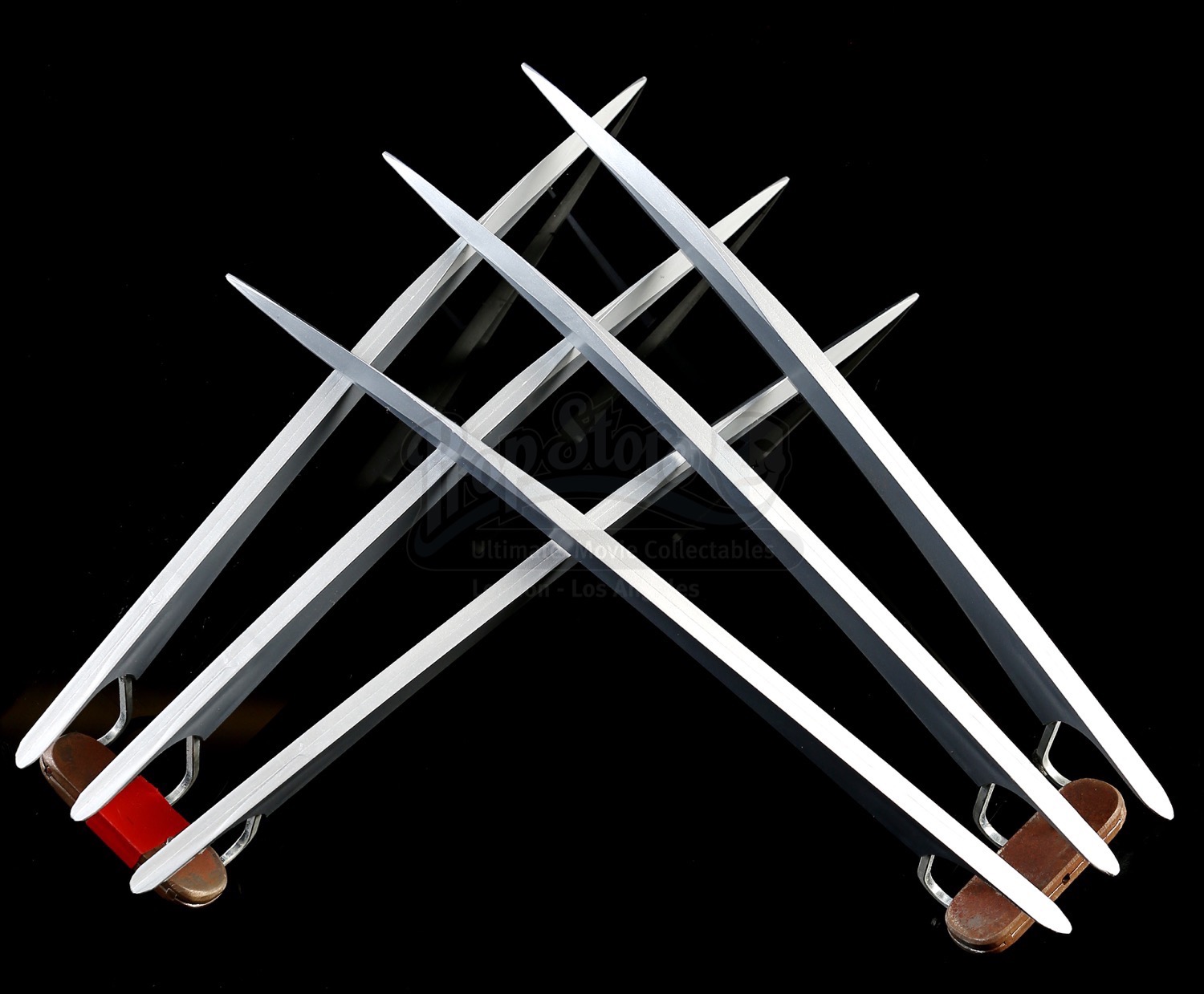 A pair of Wolverine’s (Hugh Jackman) claws from Bryan Singer’ssci-fi ...