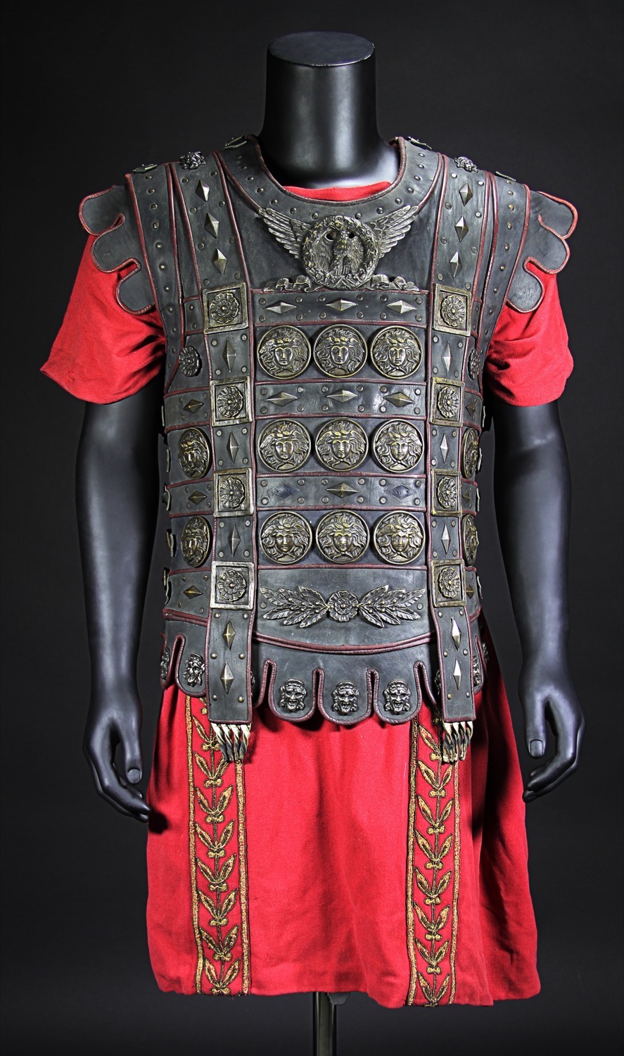 Rufio's (Martin Landau) armour from Cleopatra. TheRoman officer wore ...