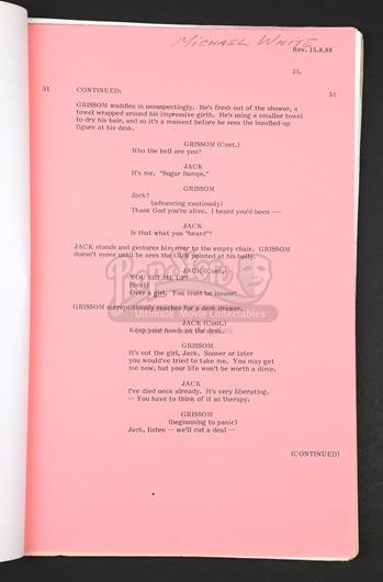 BATMAN (1989) - Production-Used Script - Current price: £1500