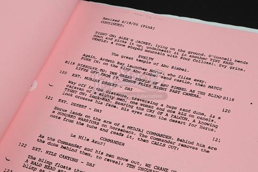 MUMMY RETURNS, THE (2001) - Production-Used Script, Polaroids and Call ...