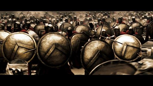 300 (2006) - Stelios' (Michael Fassbender) Shield - Current price: £2250