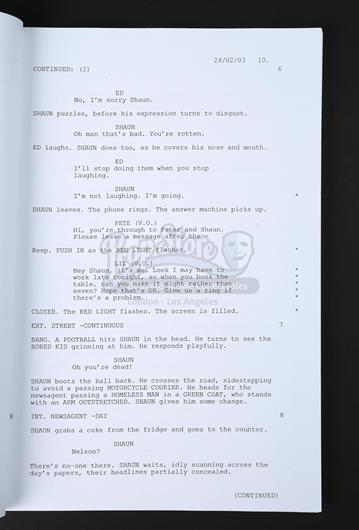 SHAUN OF THE DEAD (2004) - Production-Used Script - Current price: £2250