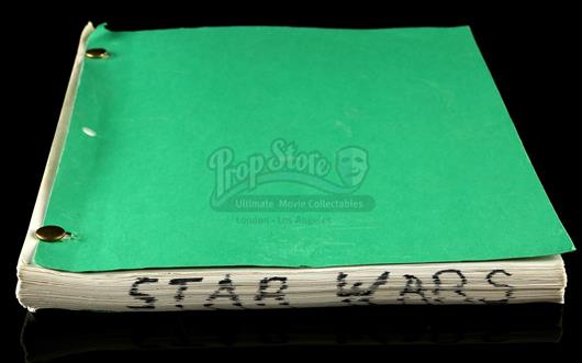 STAR WARS: A NEW HOPE (1977) - First Draft 'The Star Wars' Studio Copy ...