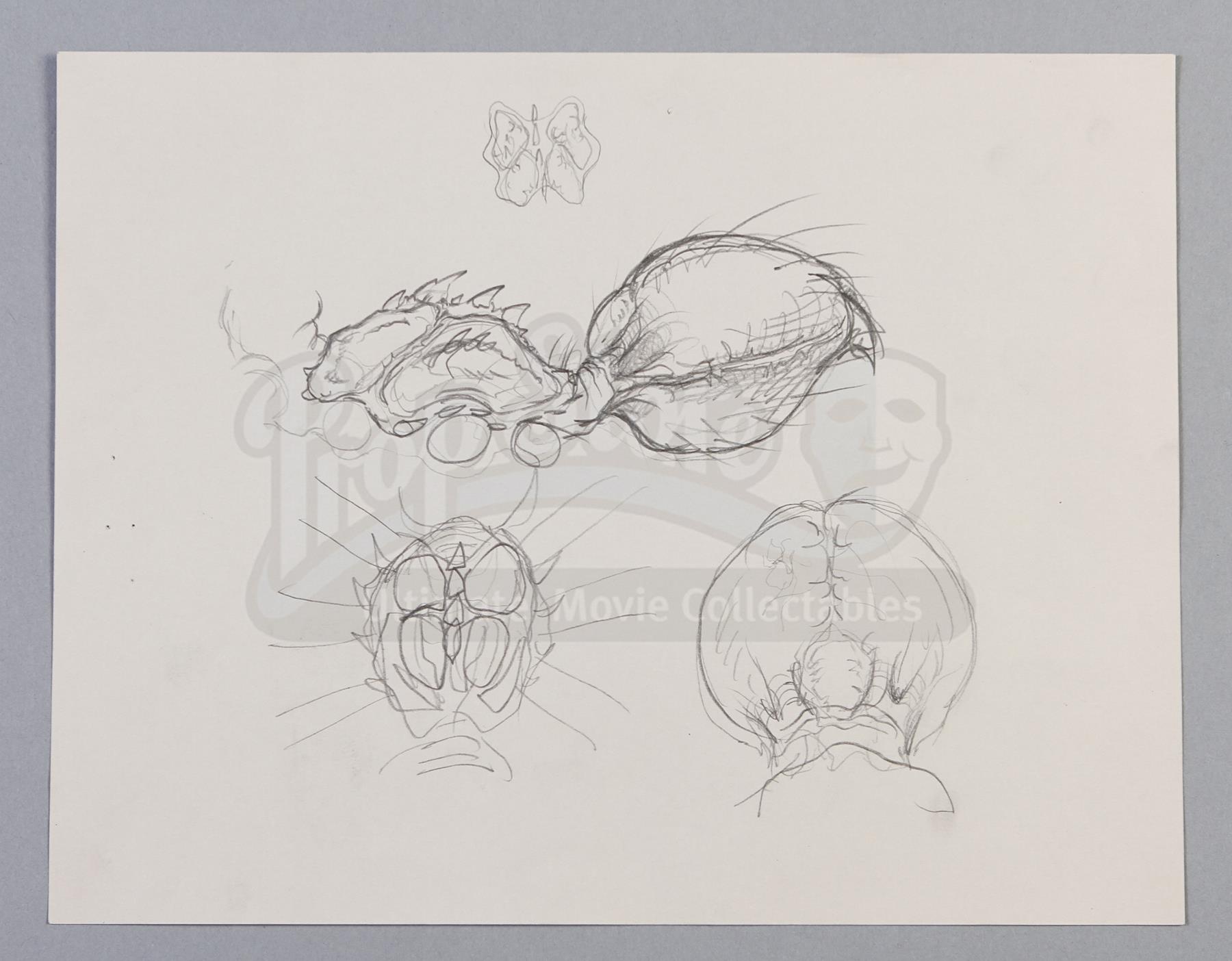 GREMLINS 2: THE NEW BATCH (1990) - Spider Gremlin Hand-Drawn Pencil ...