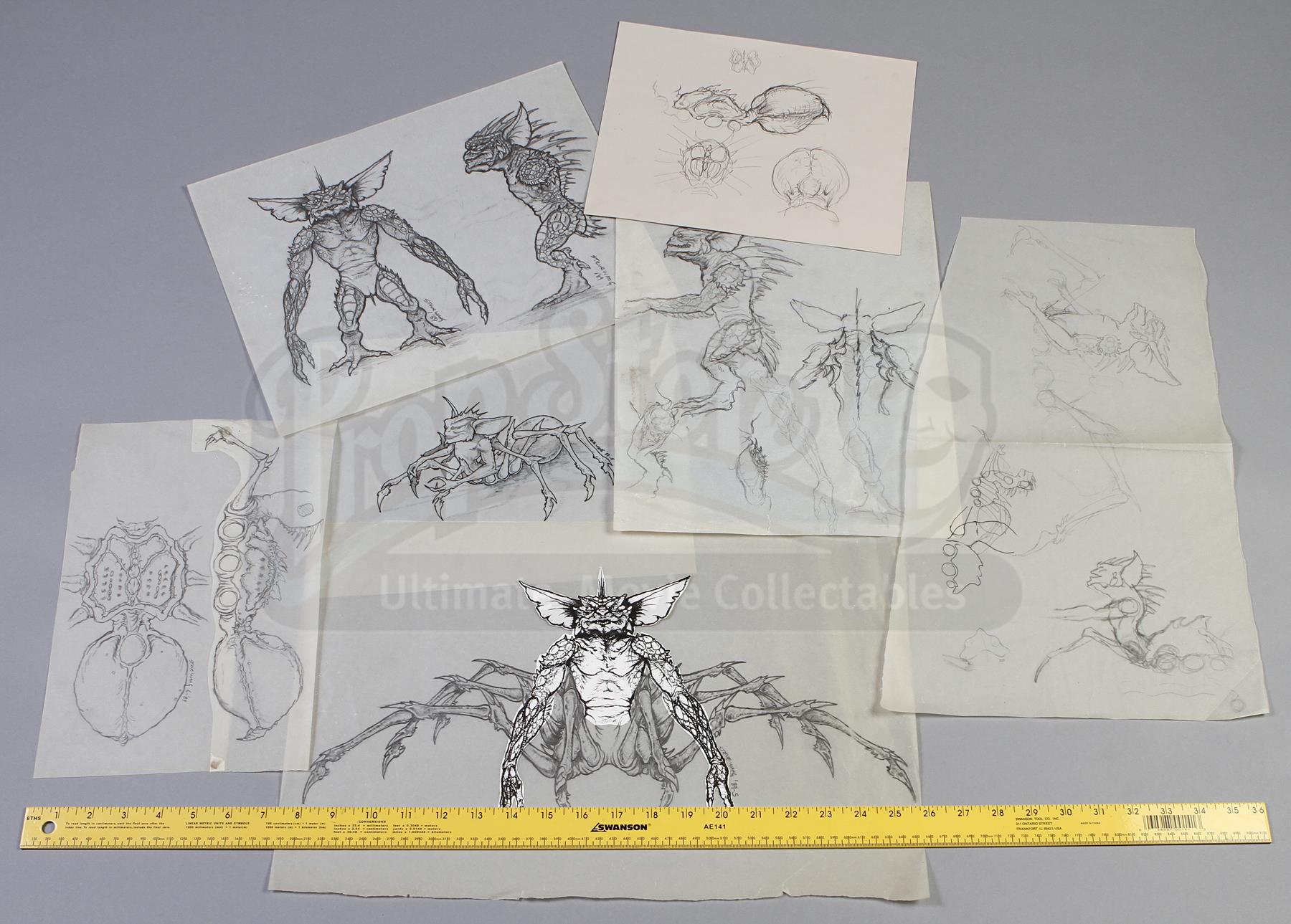 GREMLINS 2: THE NEW BATCH (1990) - Spider Gremlin Hand-Drawn Pencil ...