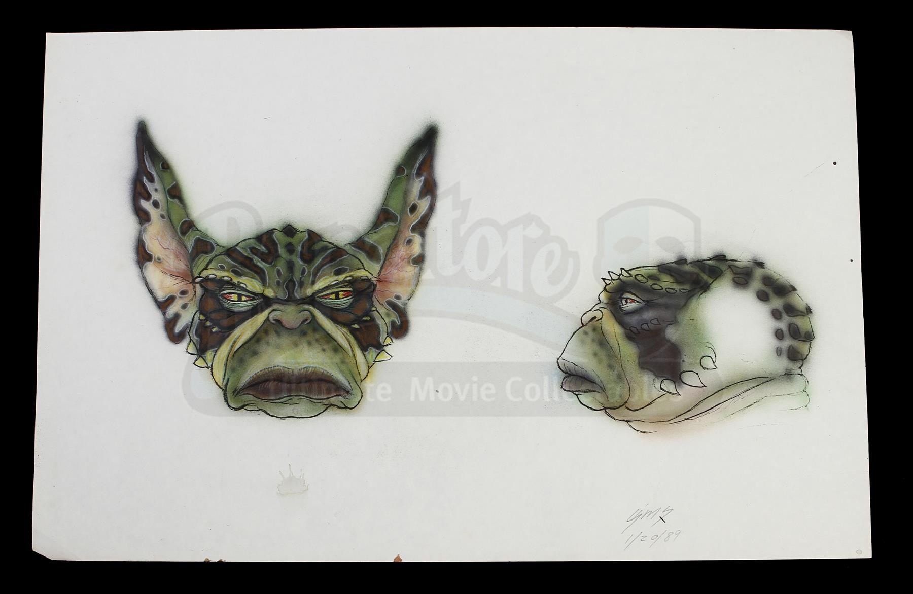 GREMLINS 2: THE NEW BATCH (1990) - George Hand-Drawn Color Tests