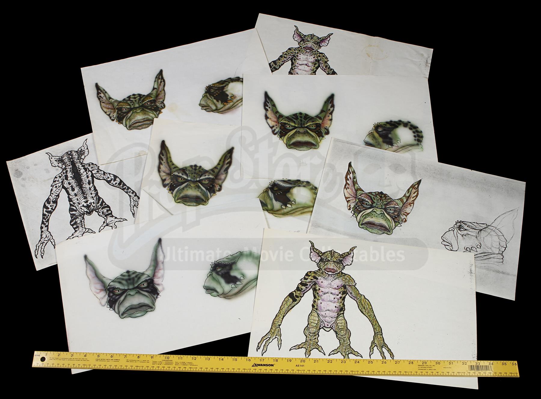 GREMLINS 2: THE NEW BATCH (1990) - George Hand-Drawn Color Tests