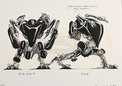 ROBOCOP 2 - Printed Cain Concept Art - Current price: $450