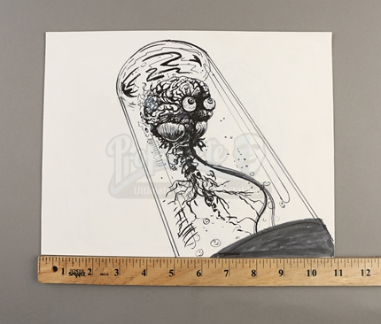 ROBOCOP 2 - Hand-Drawn Cain’s Brain Concepts - Current price: $500