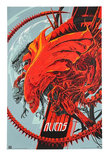 ALIENS (1986) AND PREDATOR (1987) - Two Mondo Posters - Current price: £150