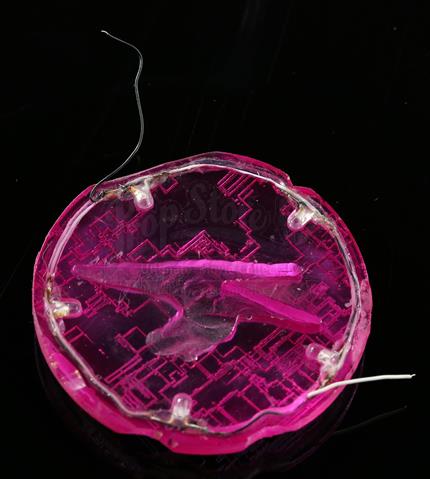 Three Kimberly Hart Prototype Pink Power Coins - Current price: $500