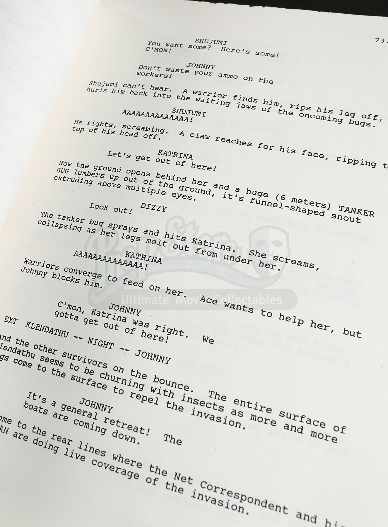 VARIOUS PRODUCTION - Science Fiction Scripts
