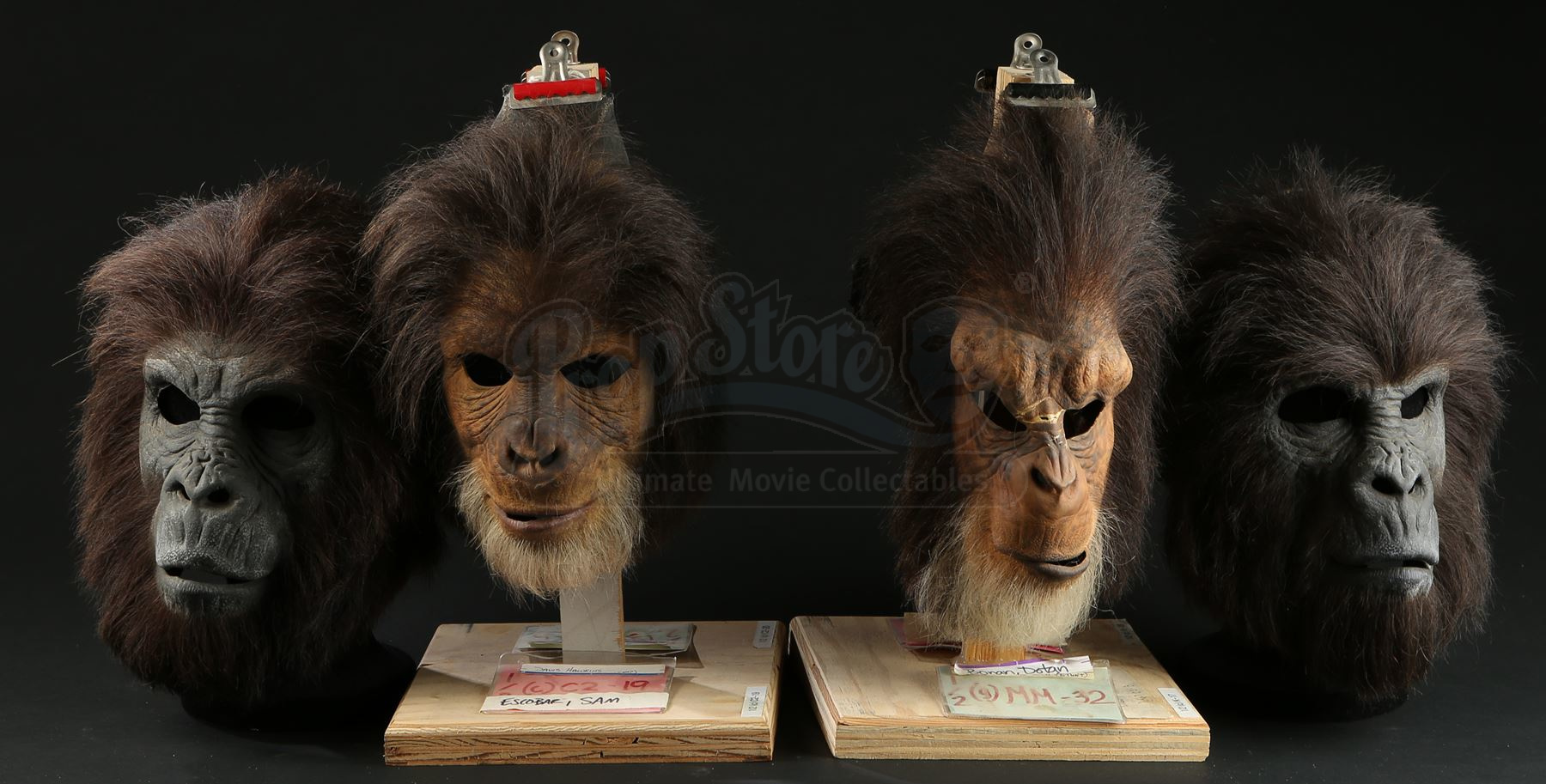 PLANET OF THE APES (2001) - Gorilla and Chimp Face Masks - Current ...