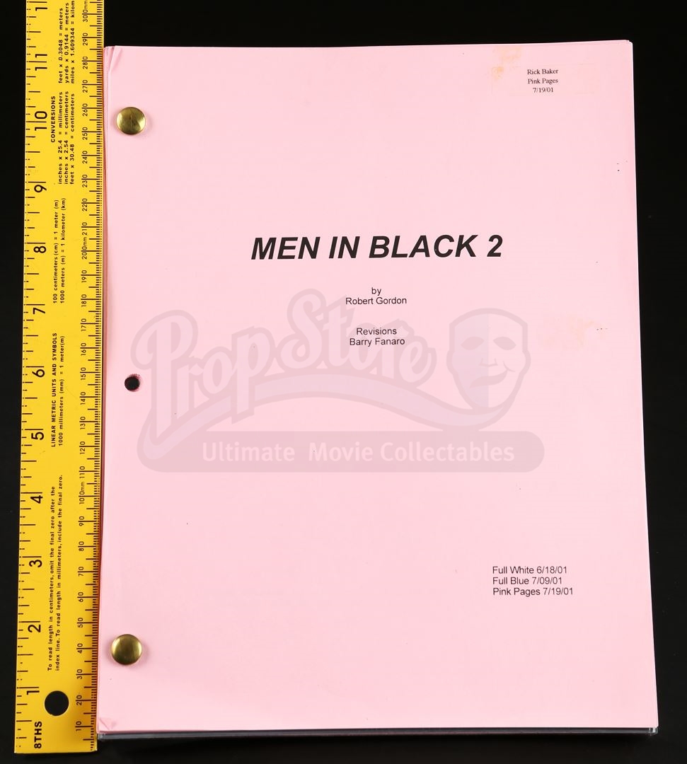 MEN IN BLACK II (2002) - Script Revisions