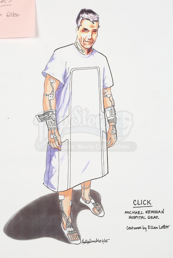 CLICK (2006) - Printed Michael Newman (Adam Sandler) Hospital Costume ...