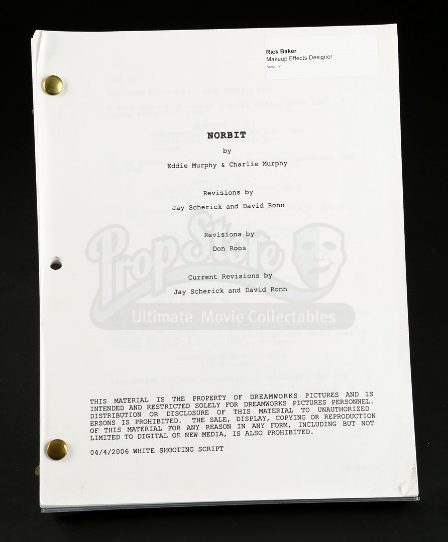 NORBIT (2007) - Shooting Script