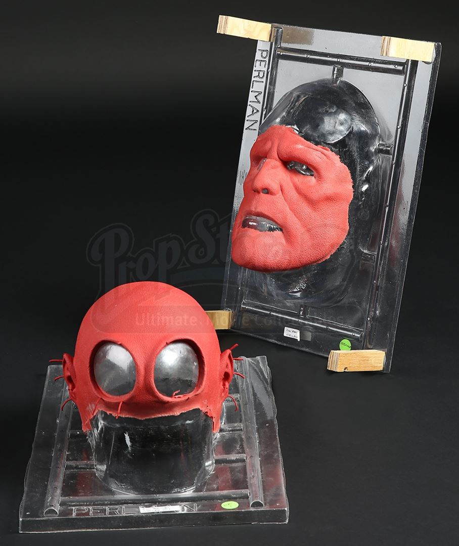 HELLBOY (2004) - Lot of 2 Hellboy (Ron Perlman) Facial Appliances and ...