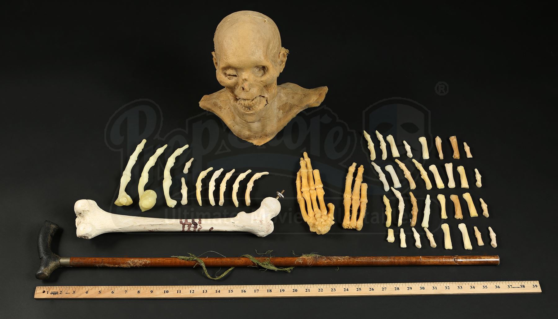 THE HAUNTED MANSION (2003) - Zombie Bones and Cane