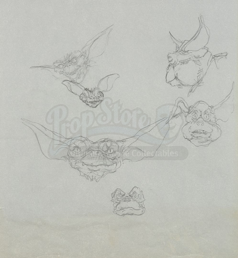 GREMLINS 2: THE NEW BATCH (1990) - Gremlin Hand-Drawn Pencil Sketches ...