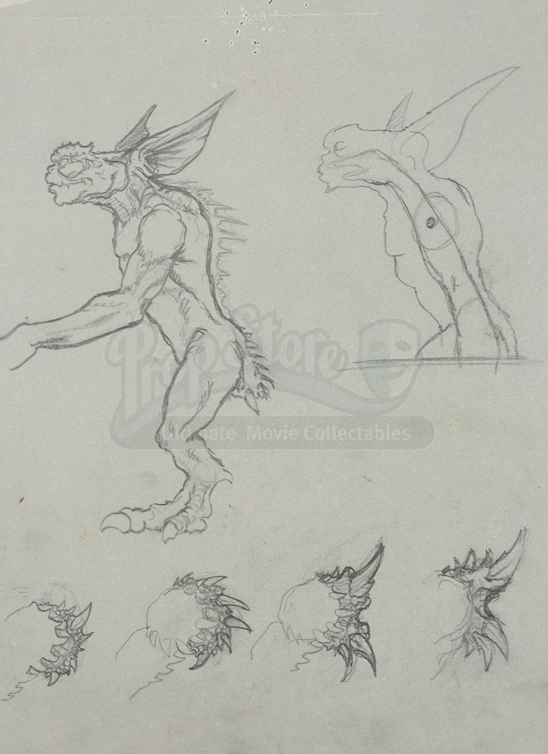 GREMLINS 2: THE NEW BATCH (1990) - Gremlin Hand-Drawn Pencil Sketches ...