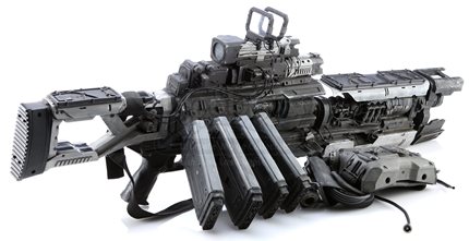 Light-up Stunt Long Barrel Plasma Rifle and Accessories - Current price ...