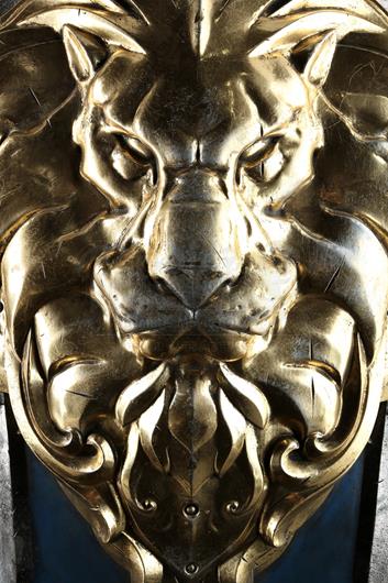 Alliance Large Gold Lion Shield - Current price: $1400