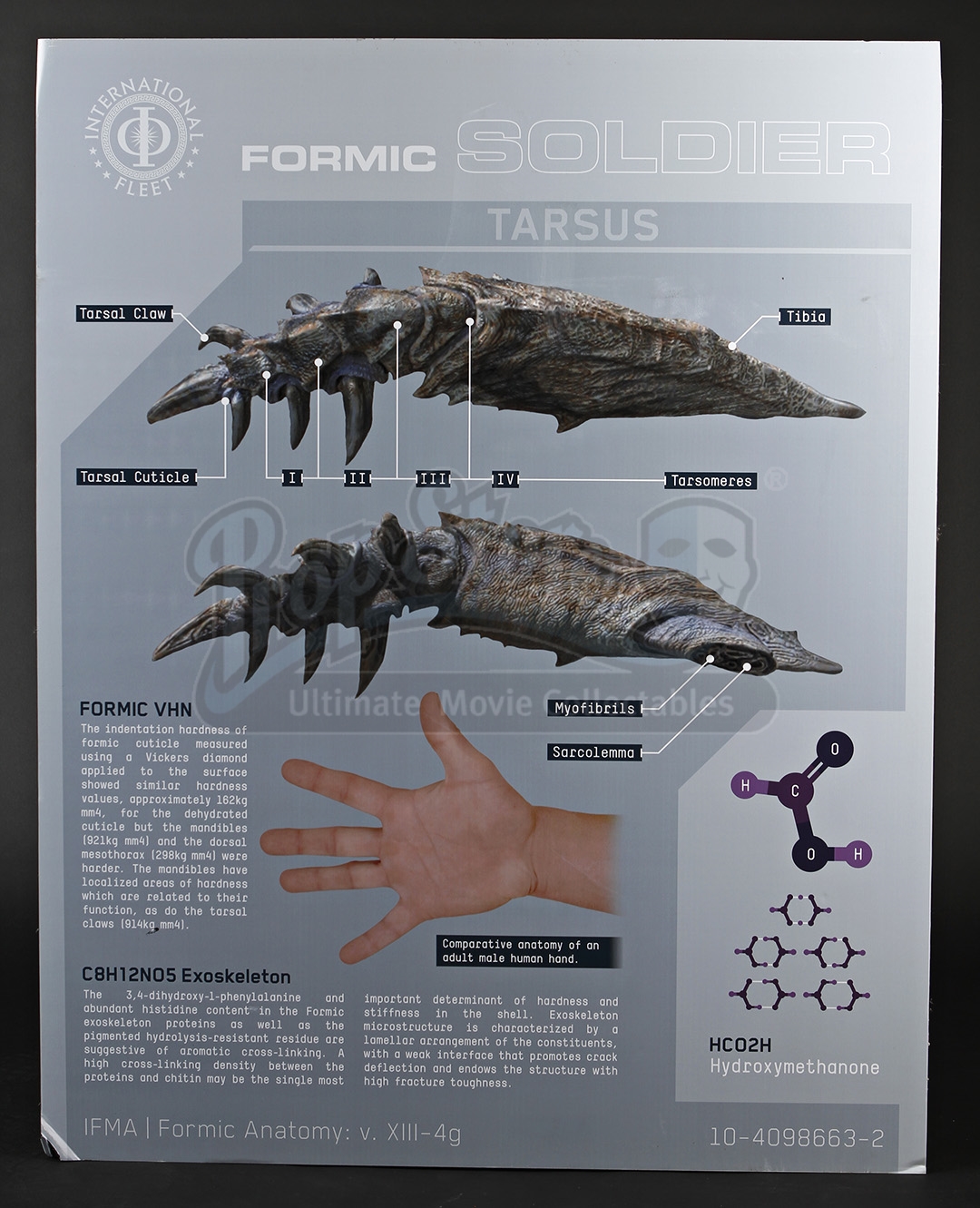 ENDER'S GAME - Formic Soldier Tarsus Diagram - Current price: $55