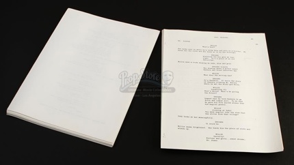 Bound by a large binder clip, this script showsminor wear due to ...