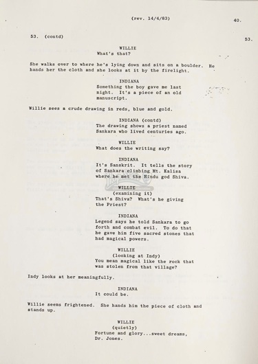 Bound by a large binder clip, this script showsminor wear due to ...