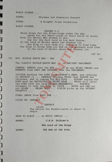 These scripts were ultimately revised when New LineCinema agreed to ...