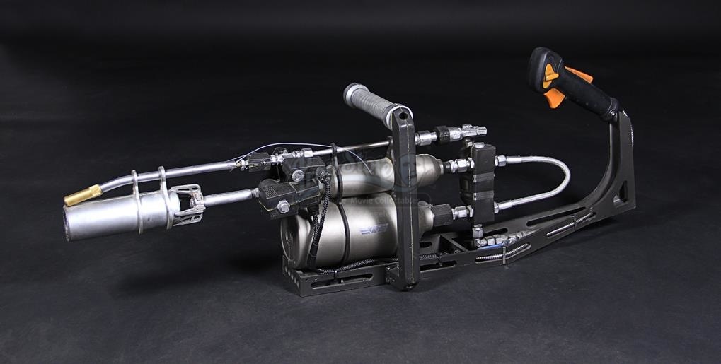 A stunt prop flamethrower from Ridley Scott’sAlien prequel Prometheus ...