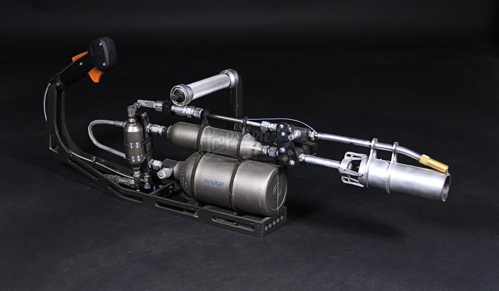A stunt prop flamethrower from Ridley Scott’sAlien prequel Prometheus ...