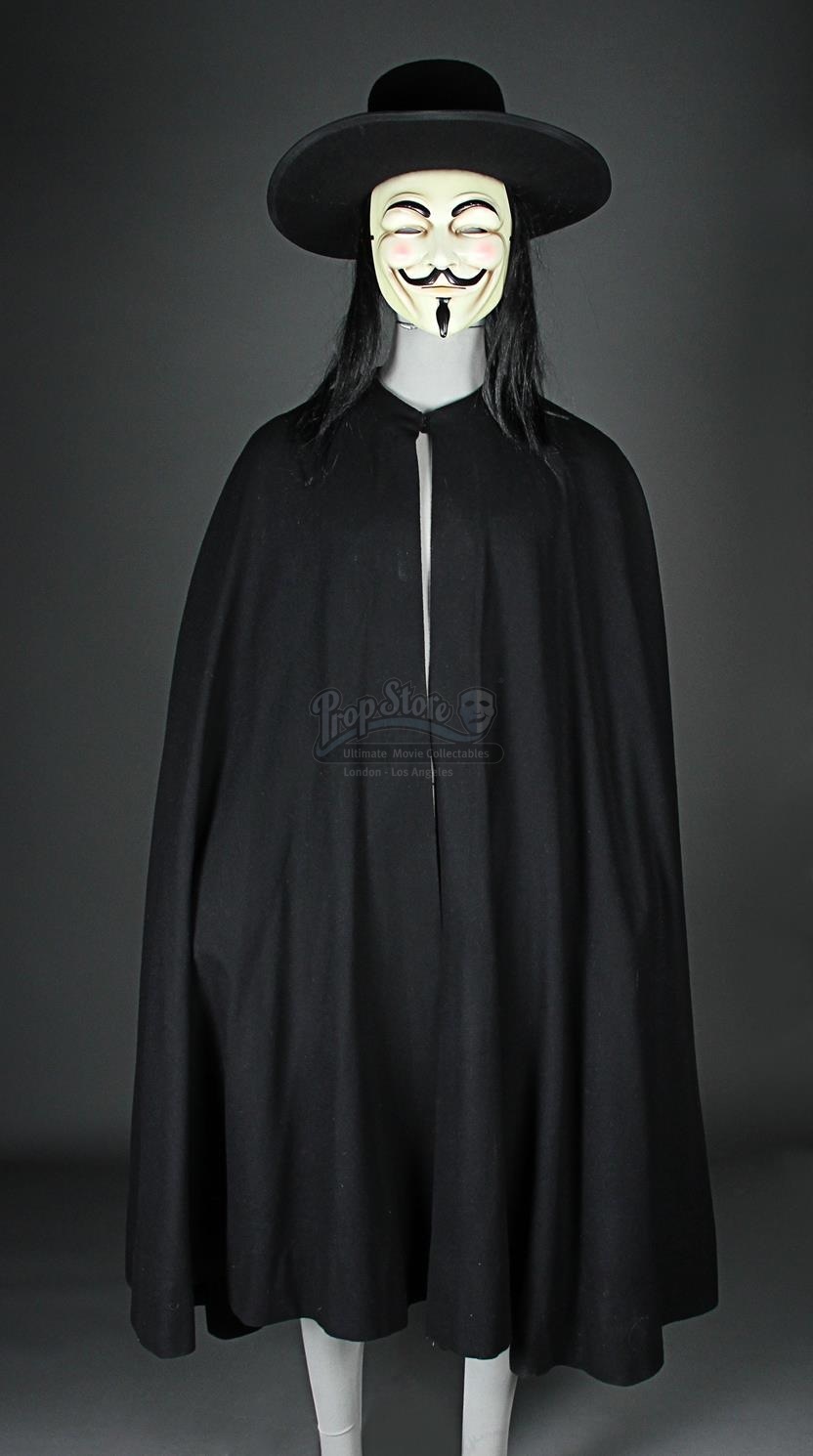 “V” Mask, Hat, Wig and Cloak