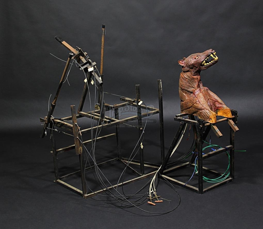 Cable Controlled Wolf Bust Puppet