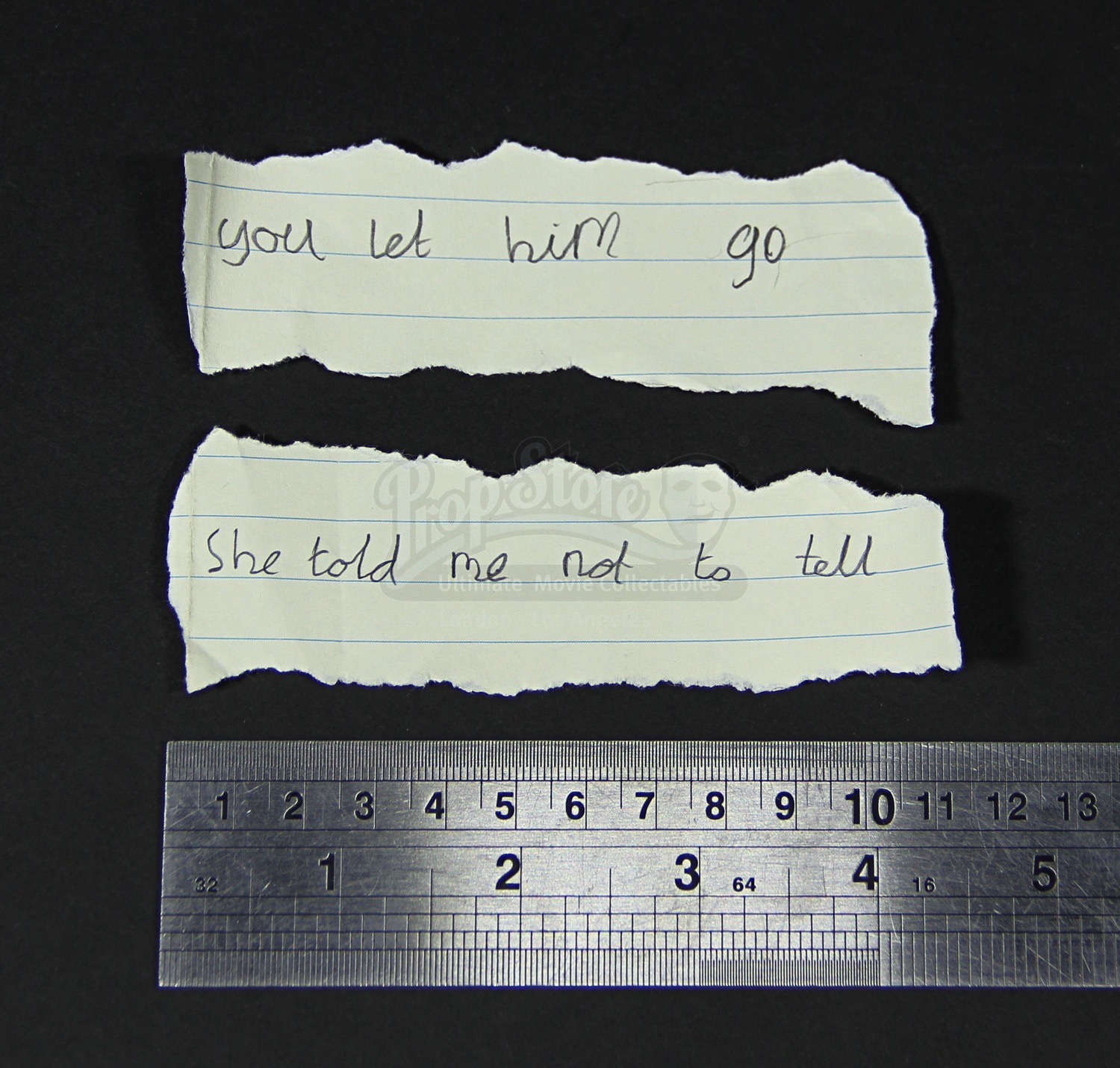 THE WOMAN IN BLACK 2: ANGEL OF DEATH - Set of 2 Shredded Note Papers