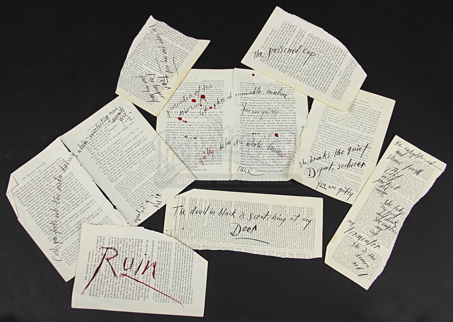 THE WOMAN IN BLACK – Jennet Humfrye's (Liz White) Scrawled Book Pages