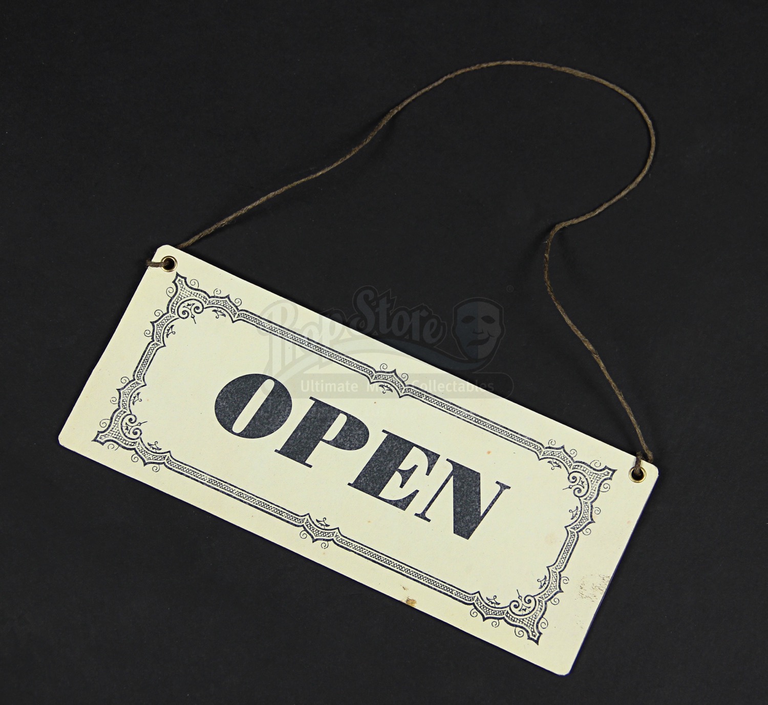 THE WOMAN IN BLACK - Crythin Gifford Post Office Open/Closed Sign